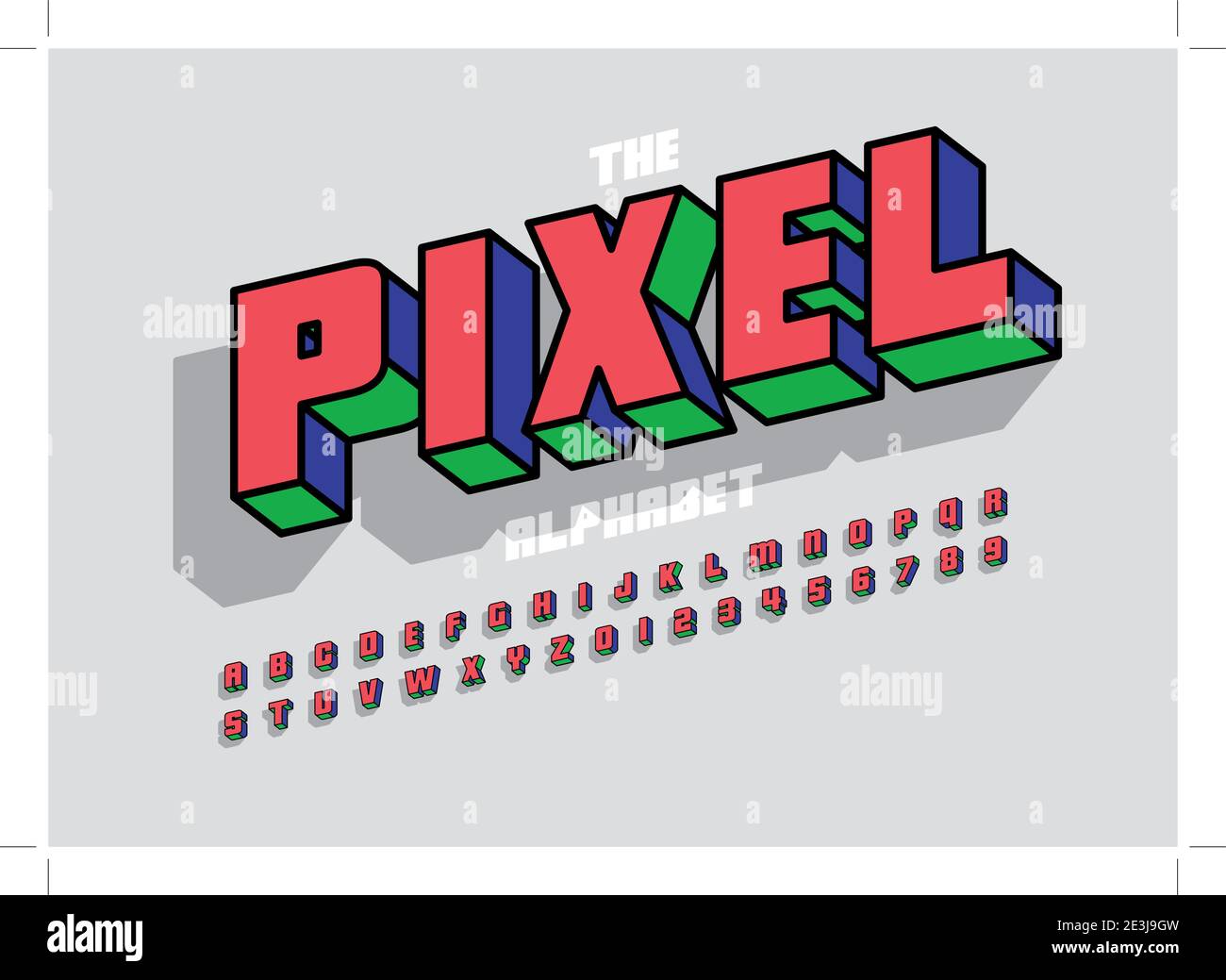 Vector of stylized alphabet and font Stock Vector Image & Art - Alamy