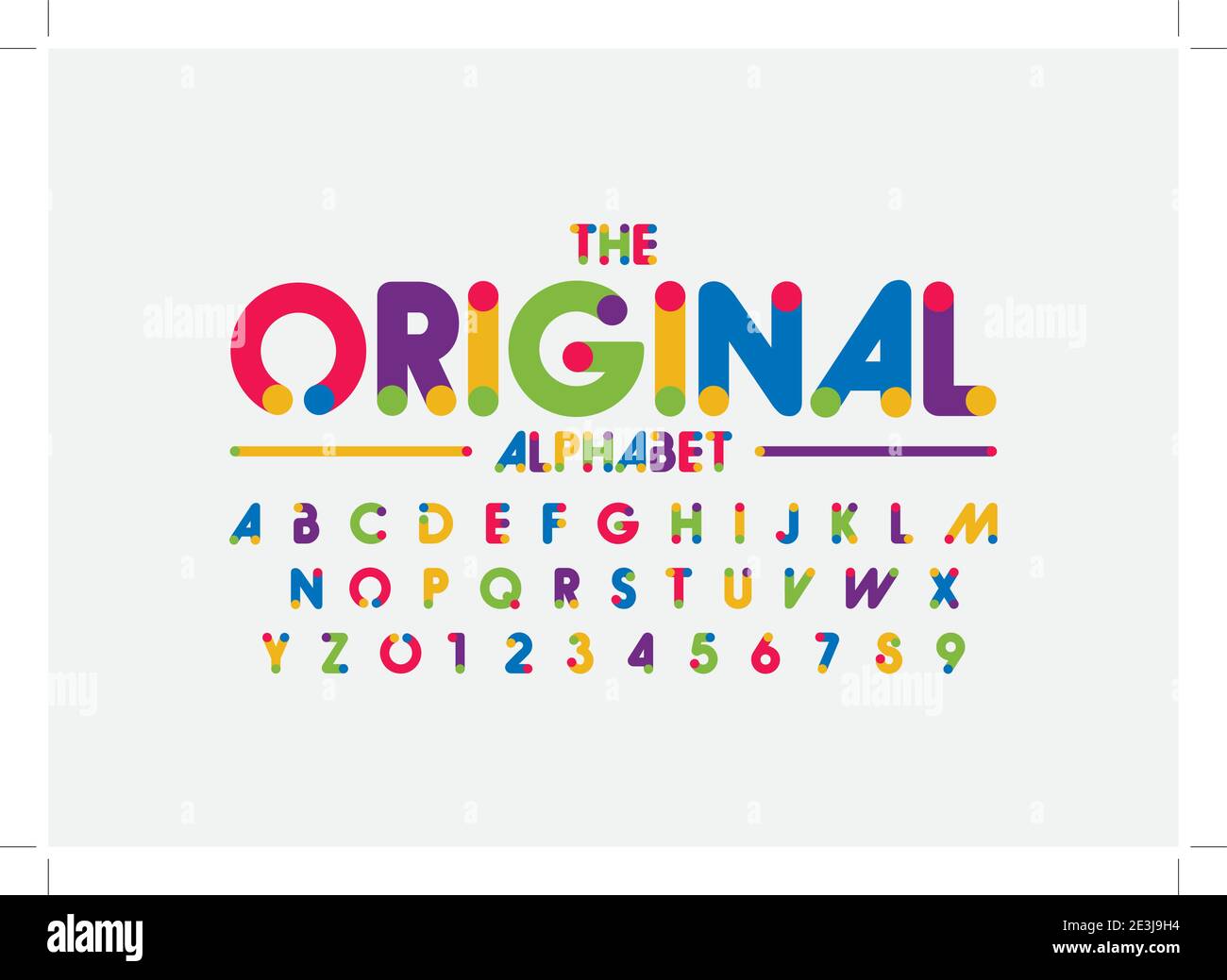 Vector of stylized alphabet and font Stock Vector Image & Art - Alamy