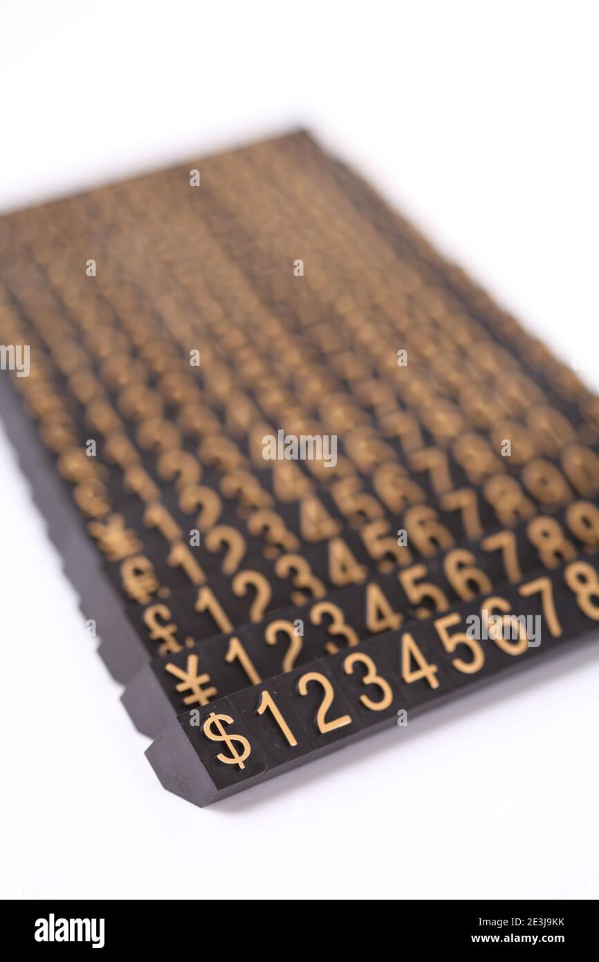 Number currency symbols high hi-res stock photography and images - Alamy