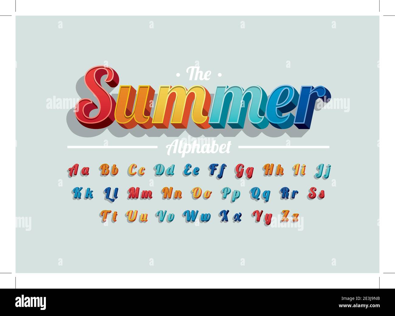 Vector of stylized alphabet and font Stock Vector Image & Art - Alamy