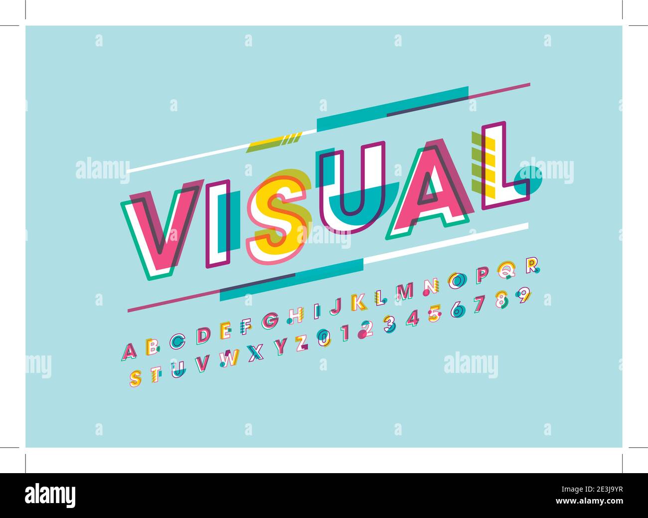 Vector of stylized alphabet and font Stock Vector Image & Art - Alamy