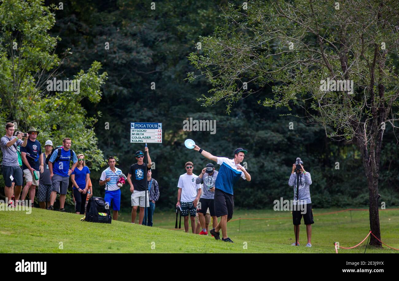 Disc Golf tournament in Rock Hill, S.C Stock Photo - Alamy