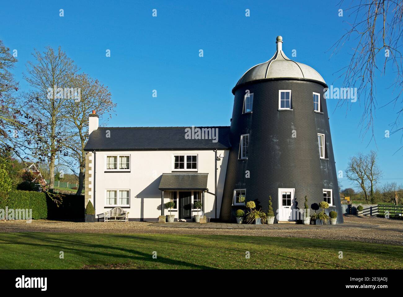 Mill House, incorporating a windmill, in the village of Goodmanham ...