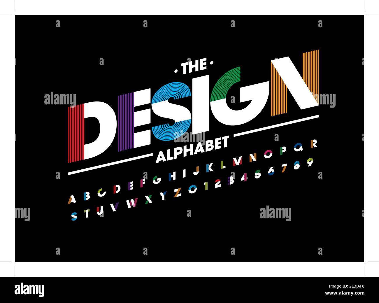 Vector of stylized alphabet and font Stock Vector Image & Art - Alamy
