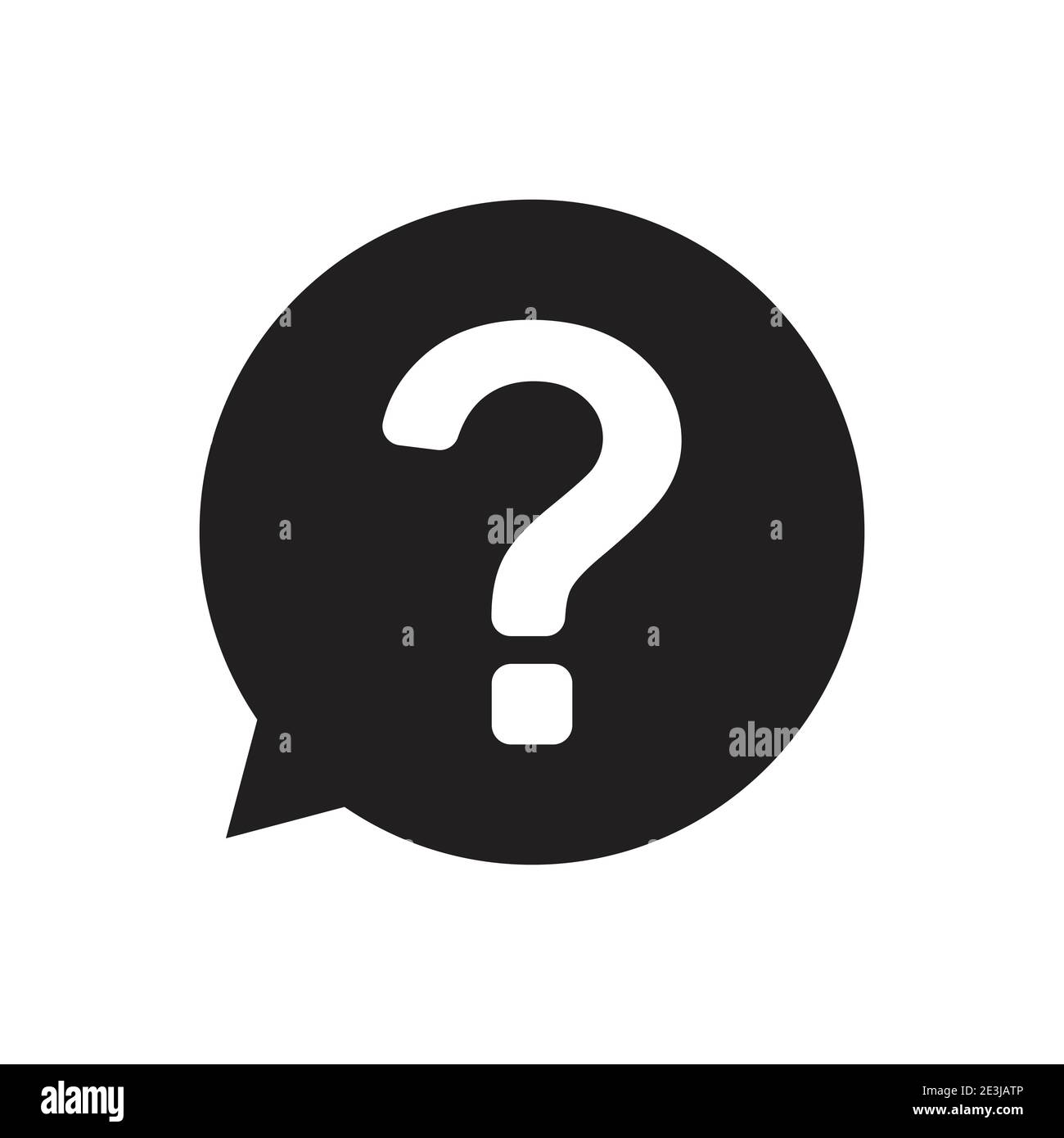 Question Mark in bubble icon vector for graphic design, logo, web site ...