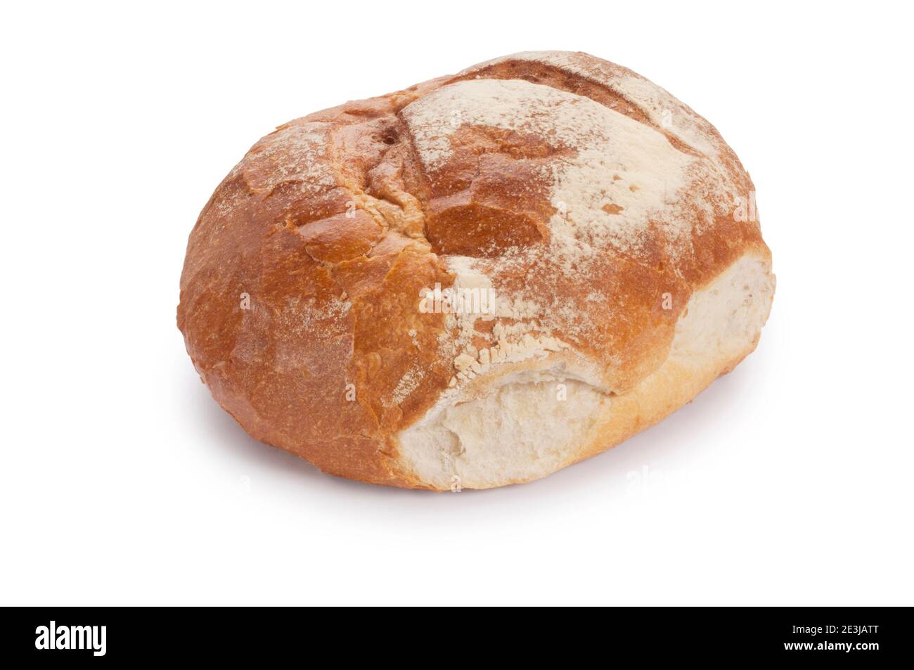 Studio shot of Cob loaf cut out against a white background - John ...