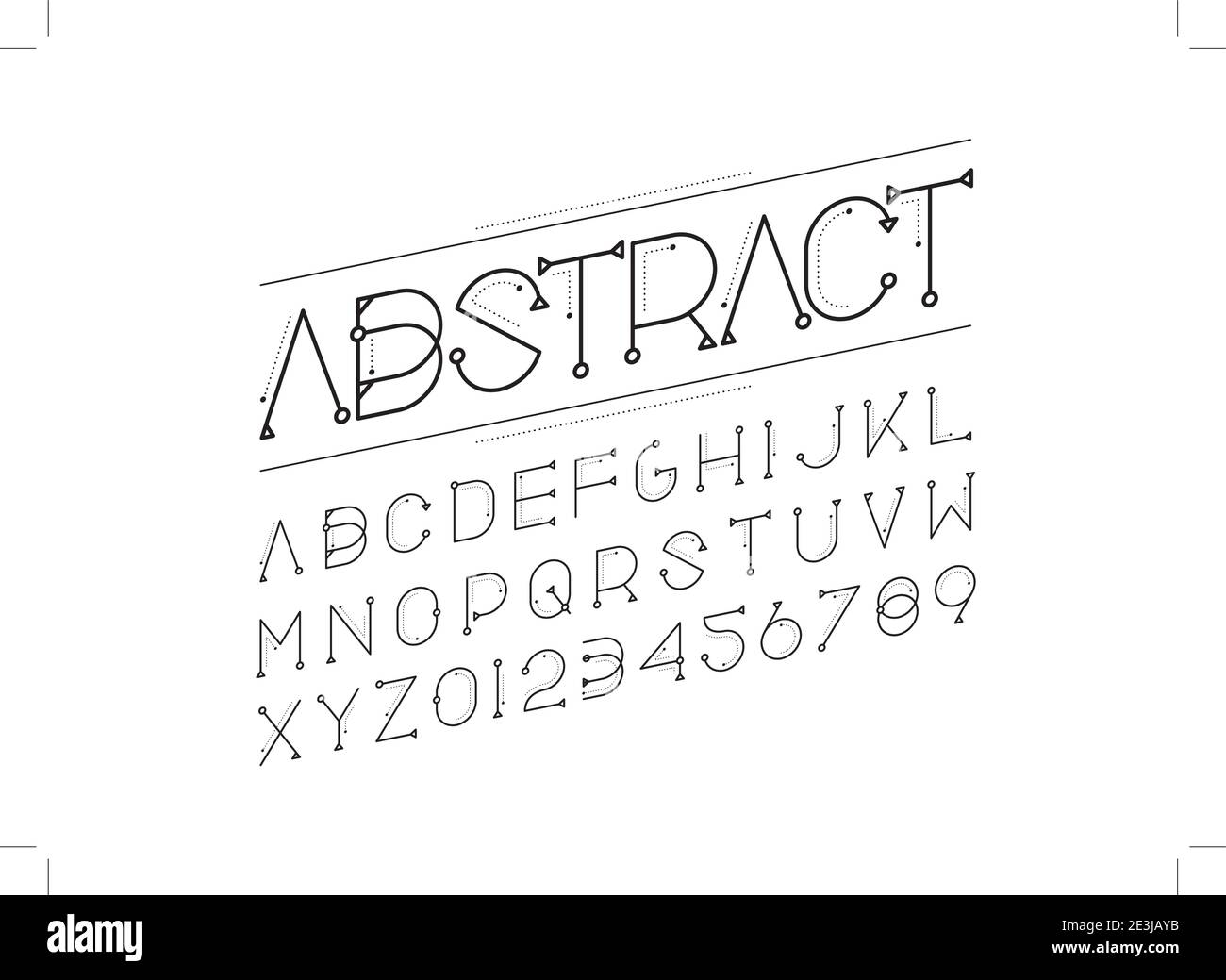 Vector of stylized alphabet and font Stock Vector Image & Art - Alamy