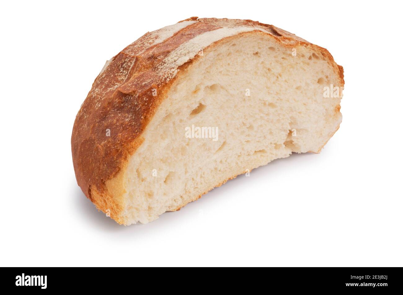 Studio shot of Cob loaf cut out against a white background - John ...