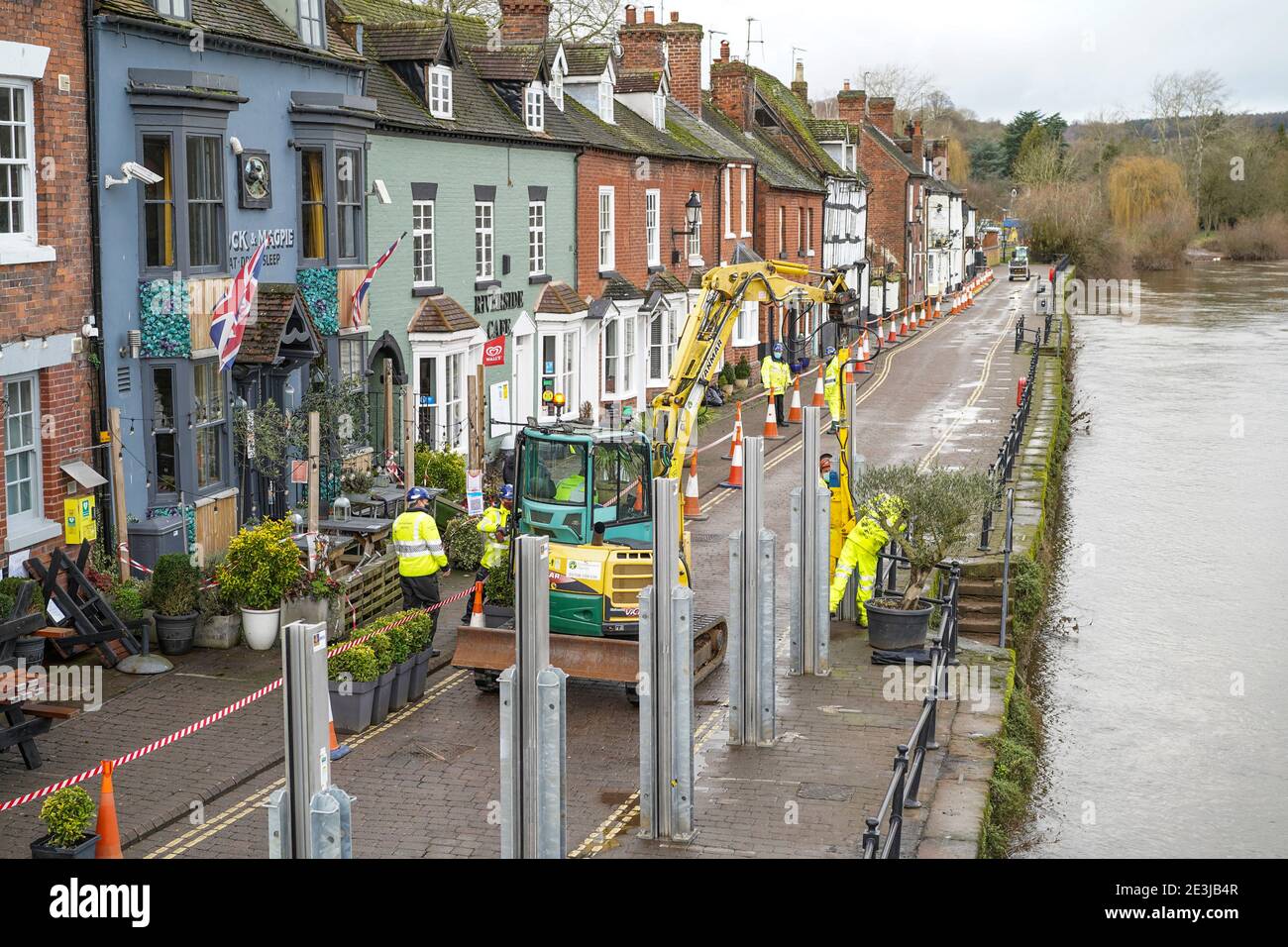 Bewdley, UK. 19th January, 2021. With extremely heavy rainfall from ...