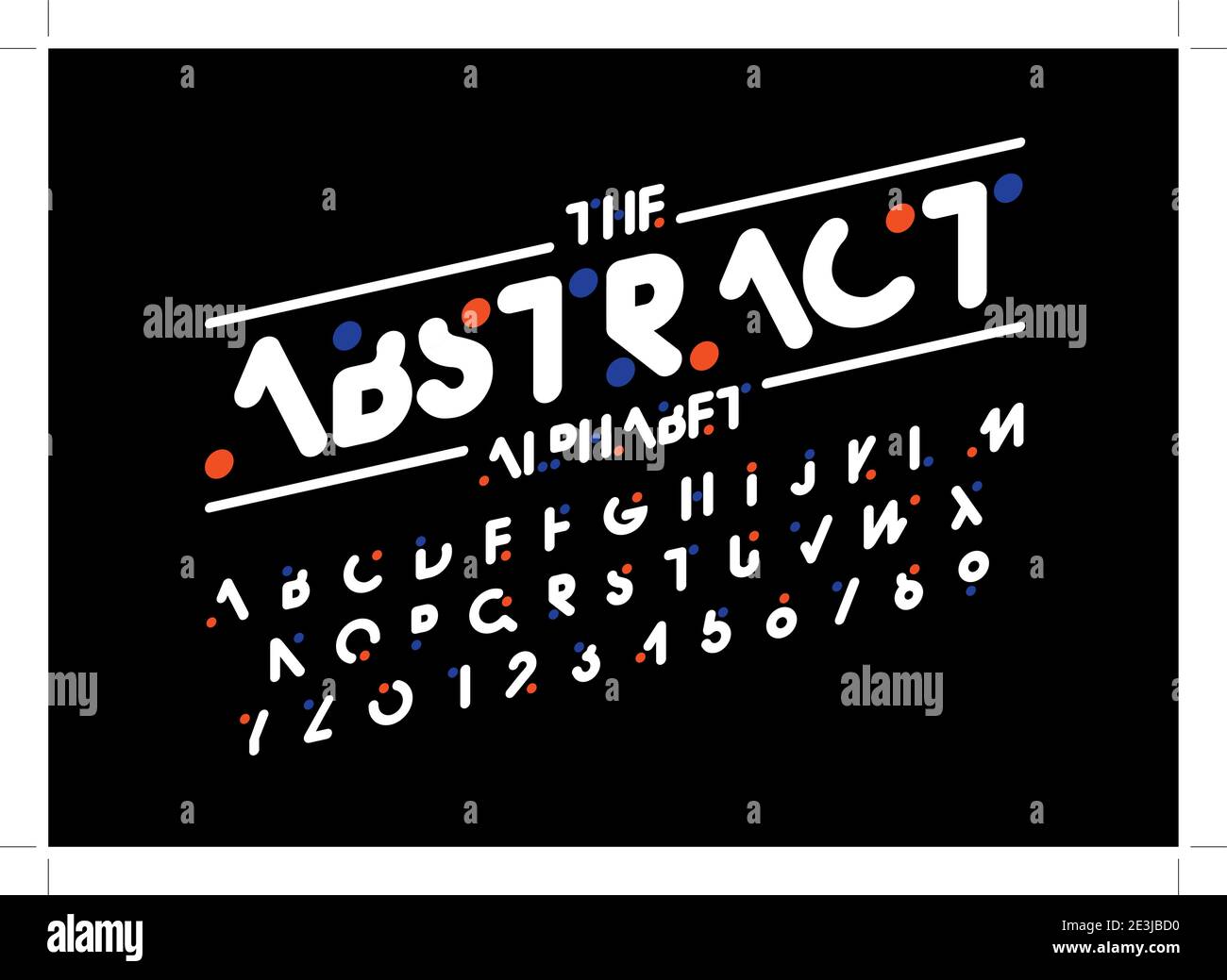 Vector of stylized alphabet and font Stock Vector Image & Art - Alamy