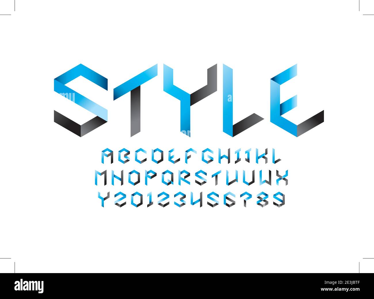 Vector of stylized alphabet and font Stock Vector Image & Art - Alamy