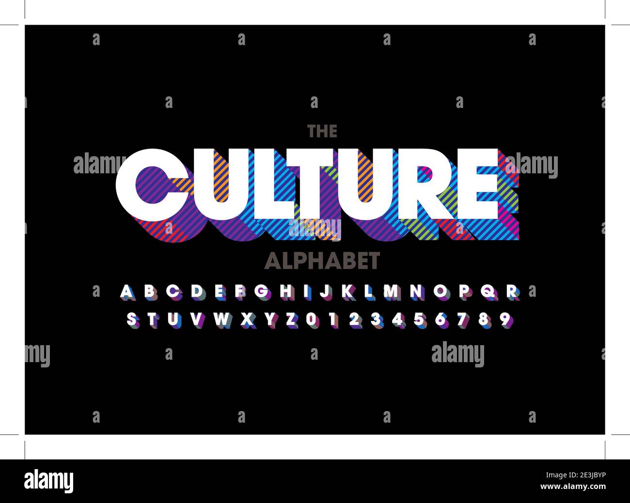 Vector of stylized alphabet and font Stock Vector Image & Art - Alamy