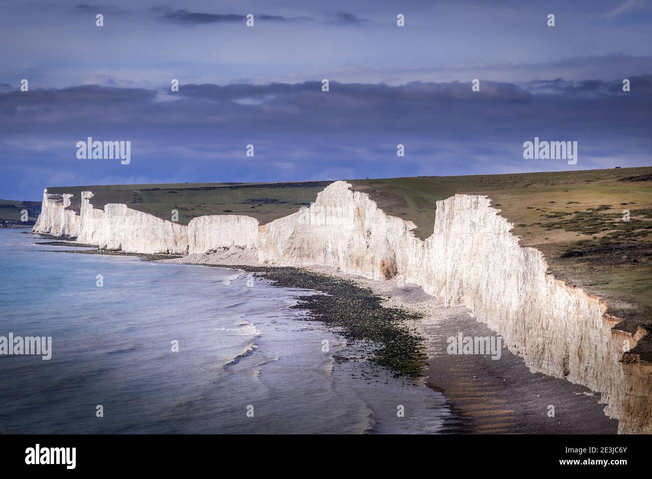 white cliffs at Birling Gap Stock Photo - Alamy