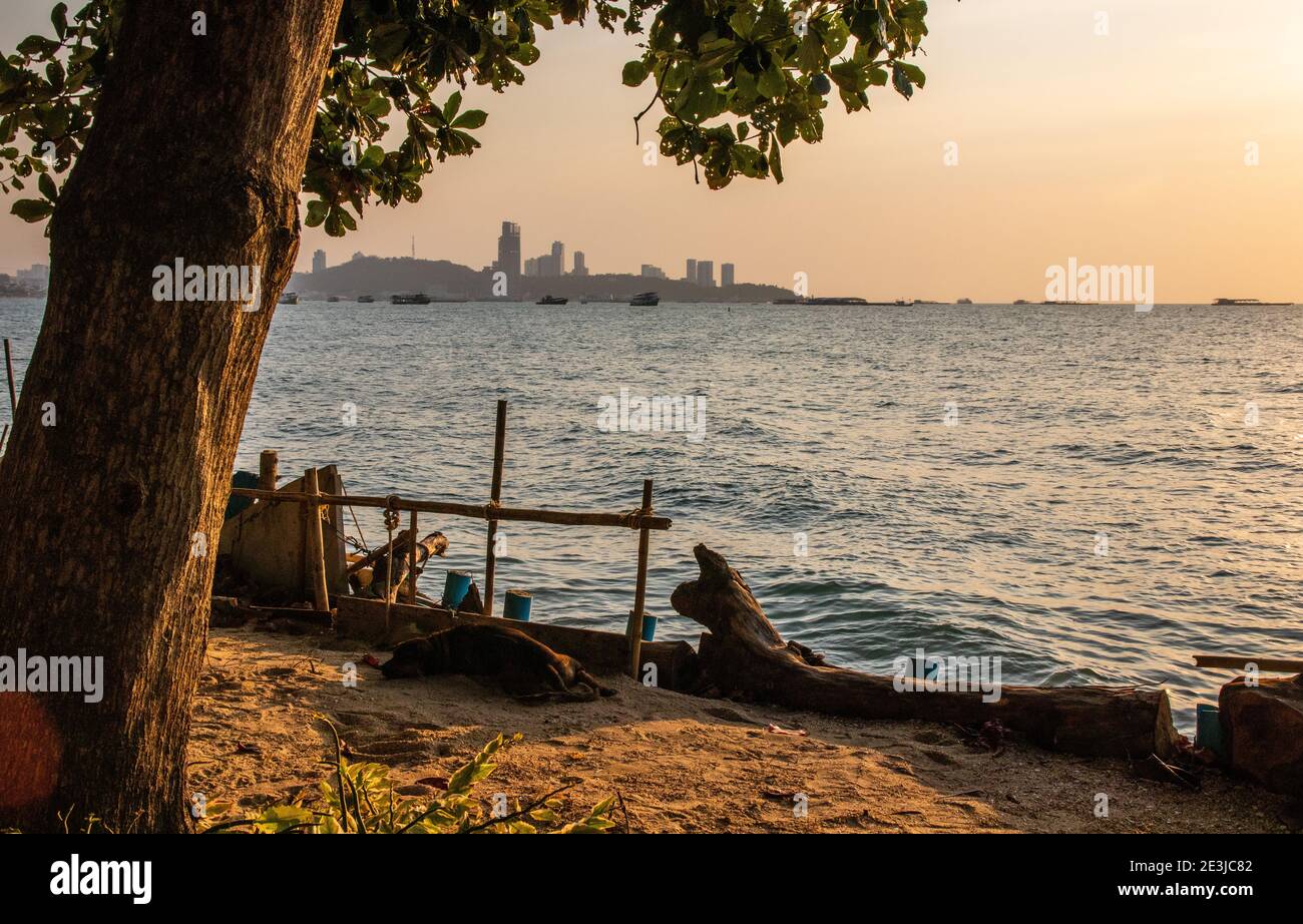 sunset in Thailand Southeast Asia Stock Photo - Alamy