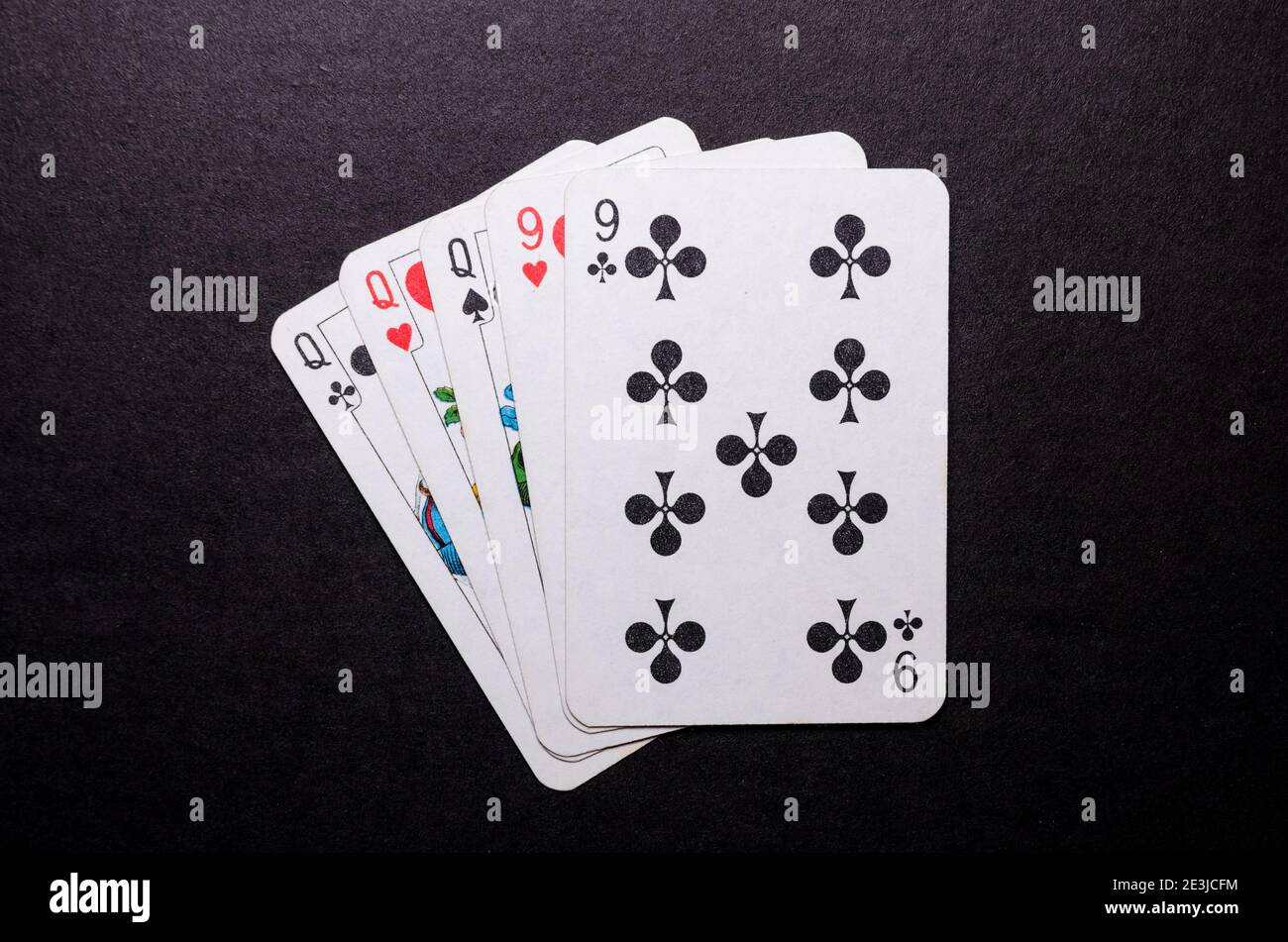 Playing cards poker full house hi-res stock photography and images - Alamy