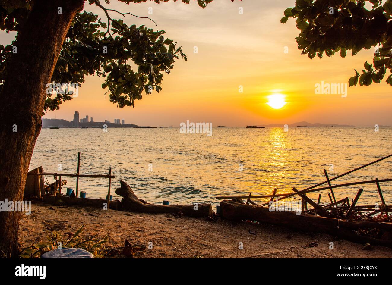 sunset in Thailand Southeast Asia Stock Photo - Alamy