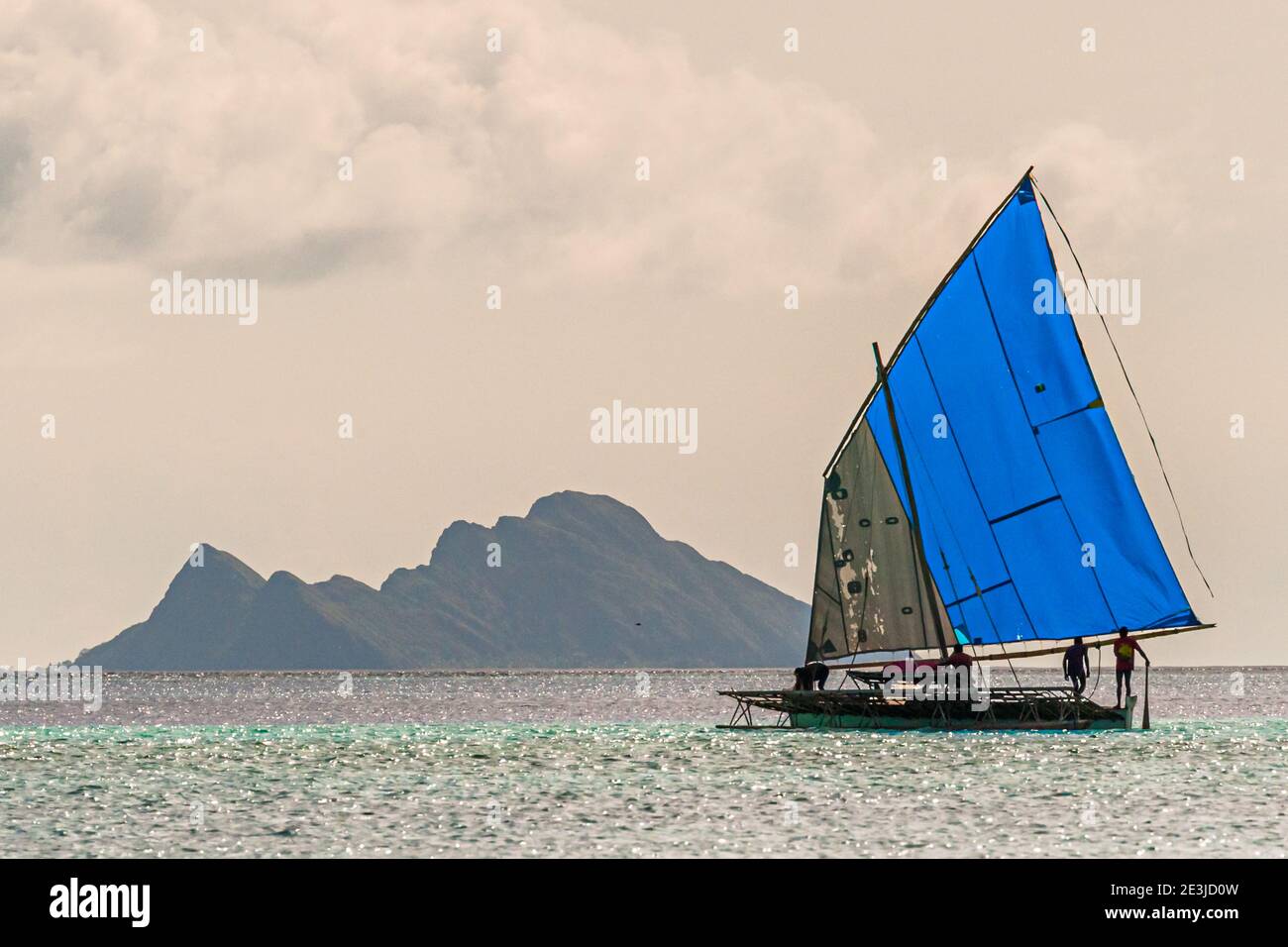 The Polynesian Proa is a multi-hull outrigger sailboat Stock Photo - Alamy