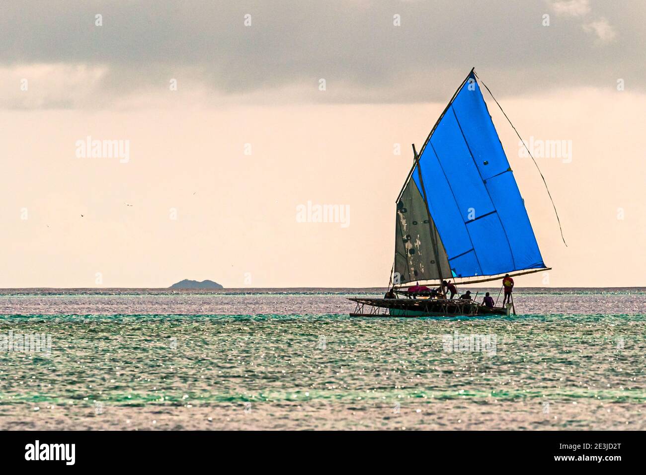 The Polynesian Proa is a multi-hull outrigger sailboat Stock Photo - Alamy