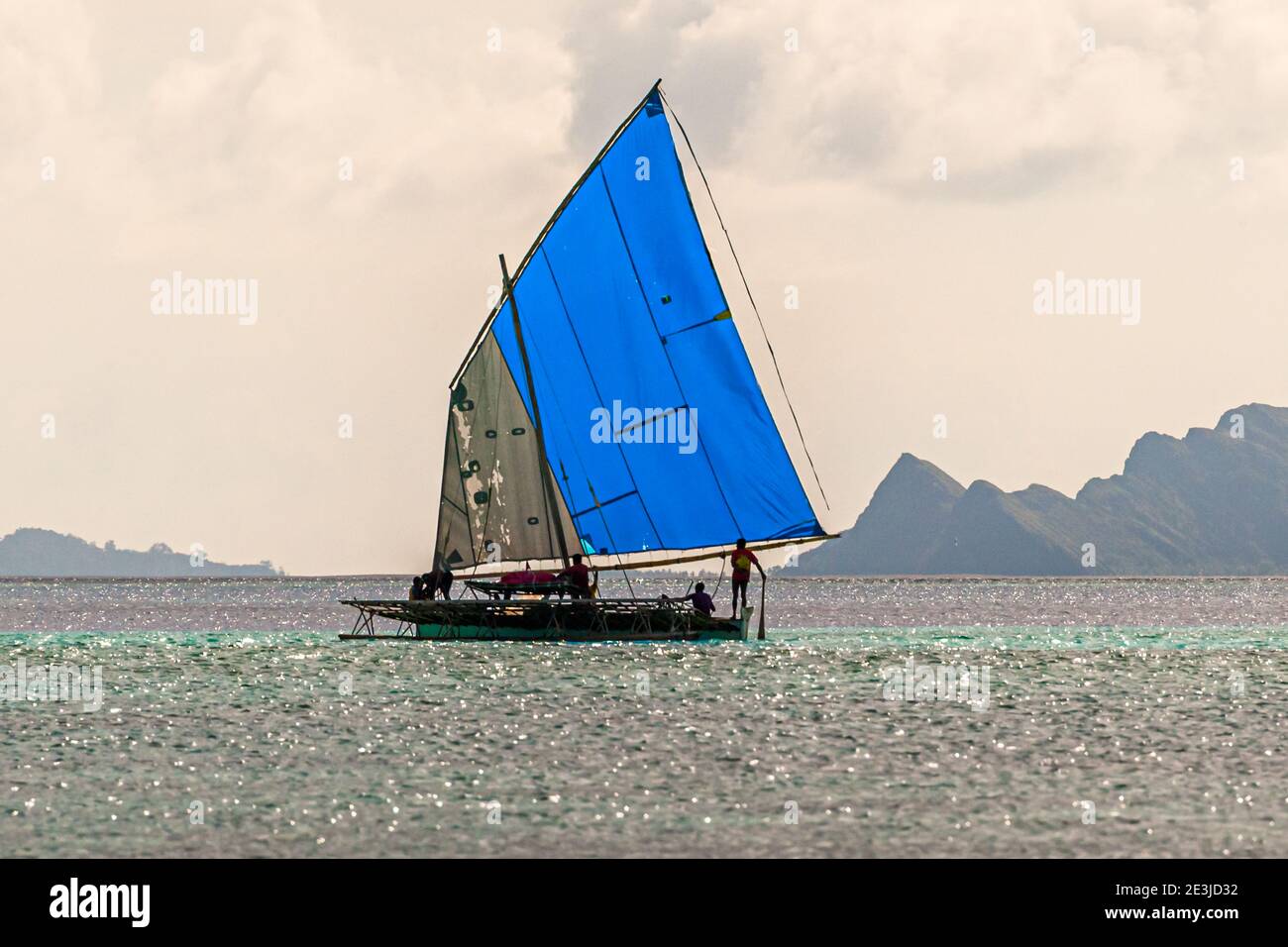 The Polynesian Proa is a multi-hull outrigger sailboat Stock Photo - Alamy