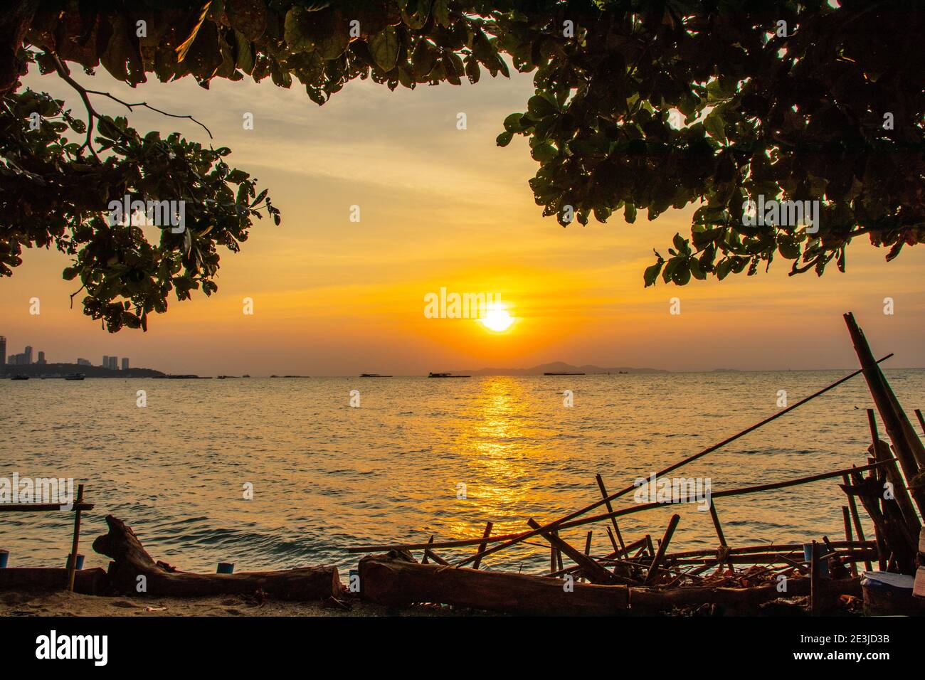 sunset in Thailand Southeast Asia Stock Photo - Alamy