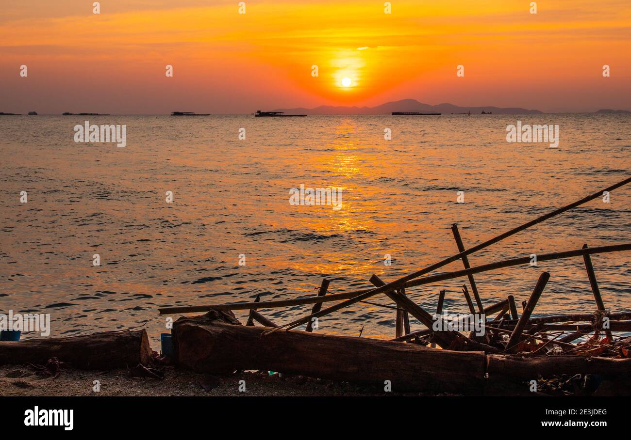 sunset in Thailand Southeast Asia Stock Photo - Alamy