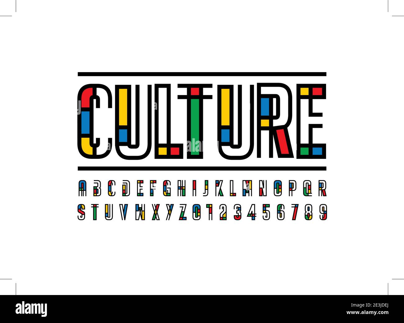 Vector of stylized alphabet and font Stock Vector Image & Art - Alamy