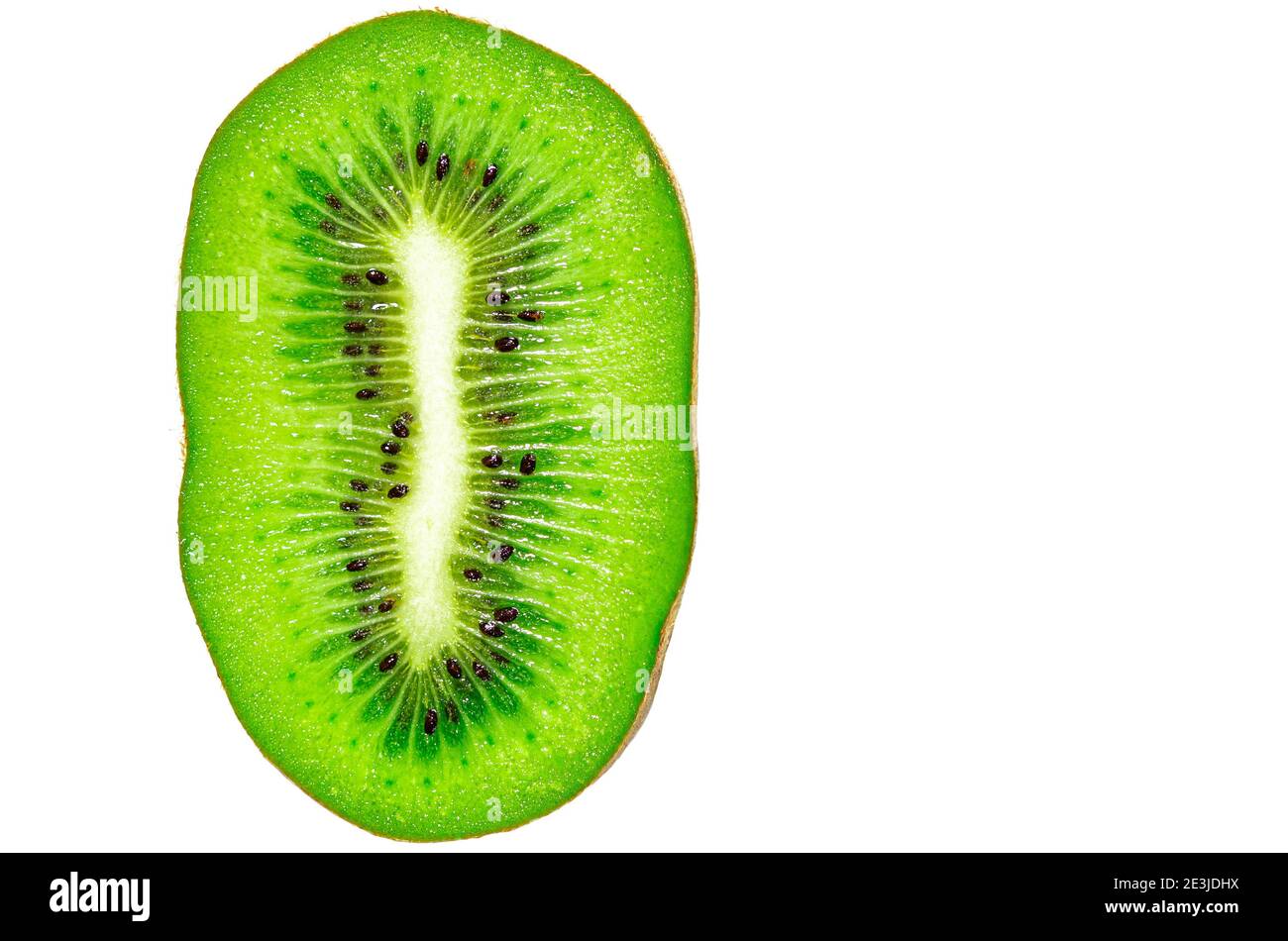 Close up kiwi slice in Cut Out Stock Images & Pictures - Alamy
