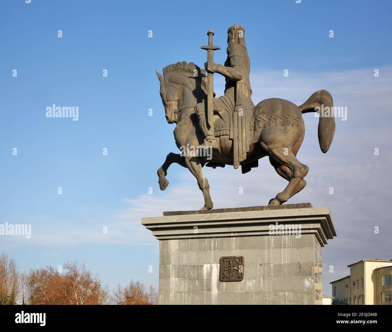 Monument to Davit IV in Kutaisi. Imereti Province. Georgia Stock Photo ...