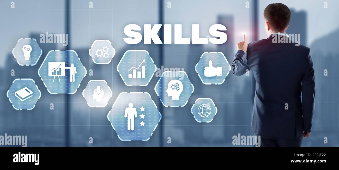 Skills Learning Personal development Competency Business concept 2021 ...