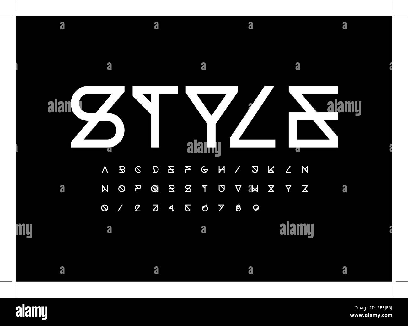 Vector of stylized alphabet and font Stock Vector Image & Art - Alamy