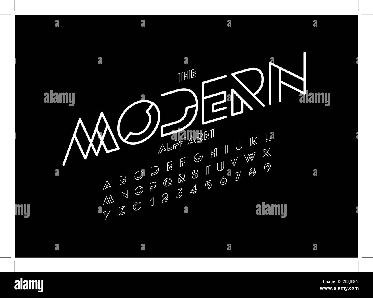 Vector of stylized alphabet and font Stock Vector Image & Art - Alamy