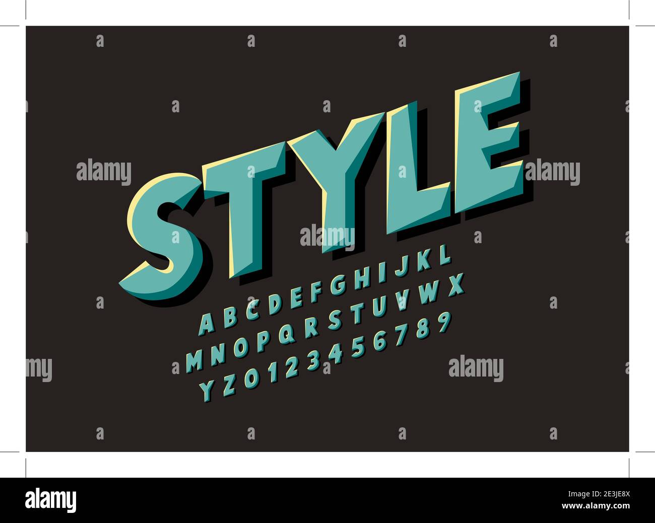 Vector of stylized alphabet and font Stock Vector Image & Art - Alamy