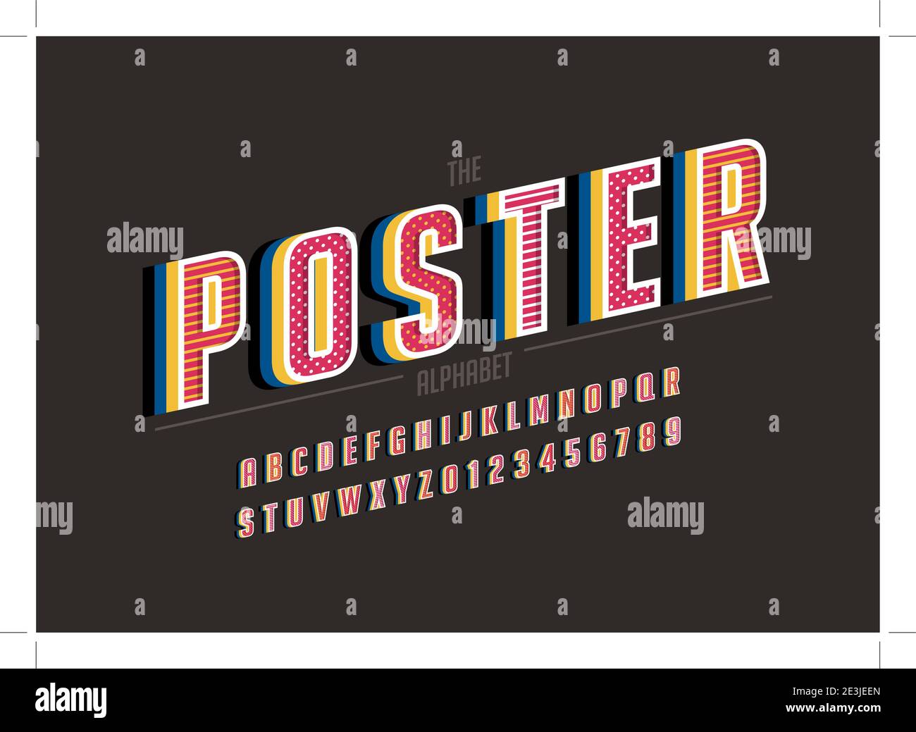 Vector of stylized alphabet and font Stock Vector Image & Art - Alamy