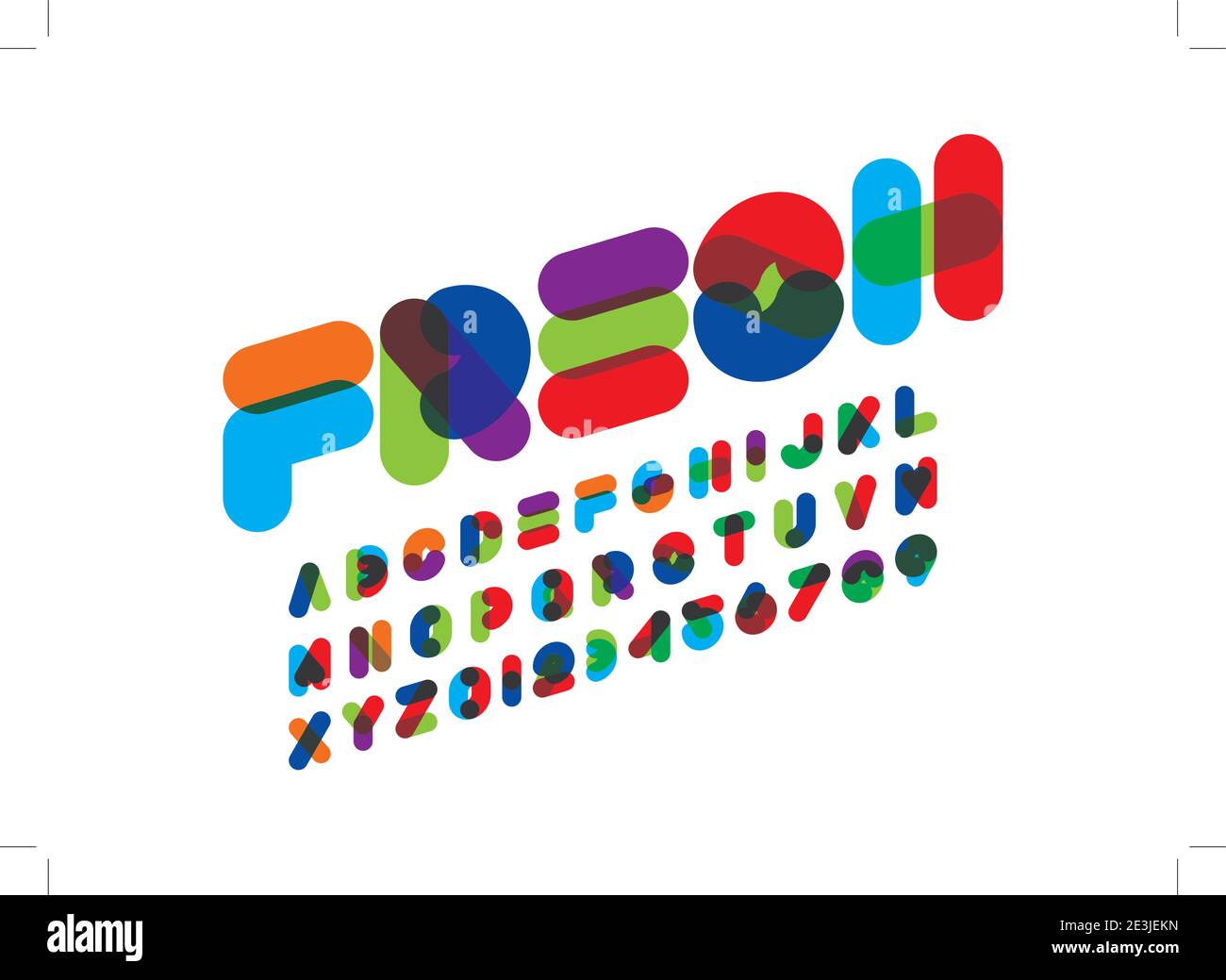 Vector of stylized alphabet and font Stock Vector Image & Art - Alamy