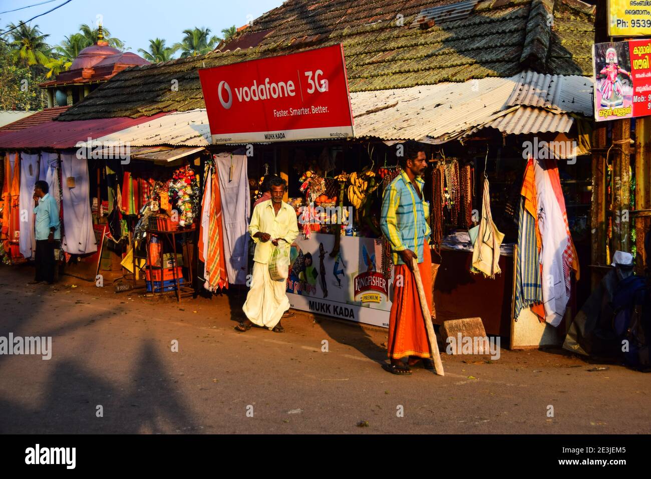 Varkala Temple, Janardana Swami Temple, Varkala, Kerala, India Stock ...