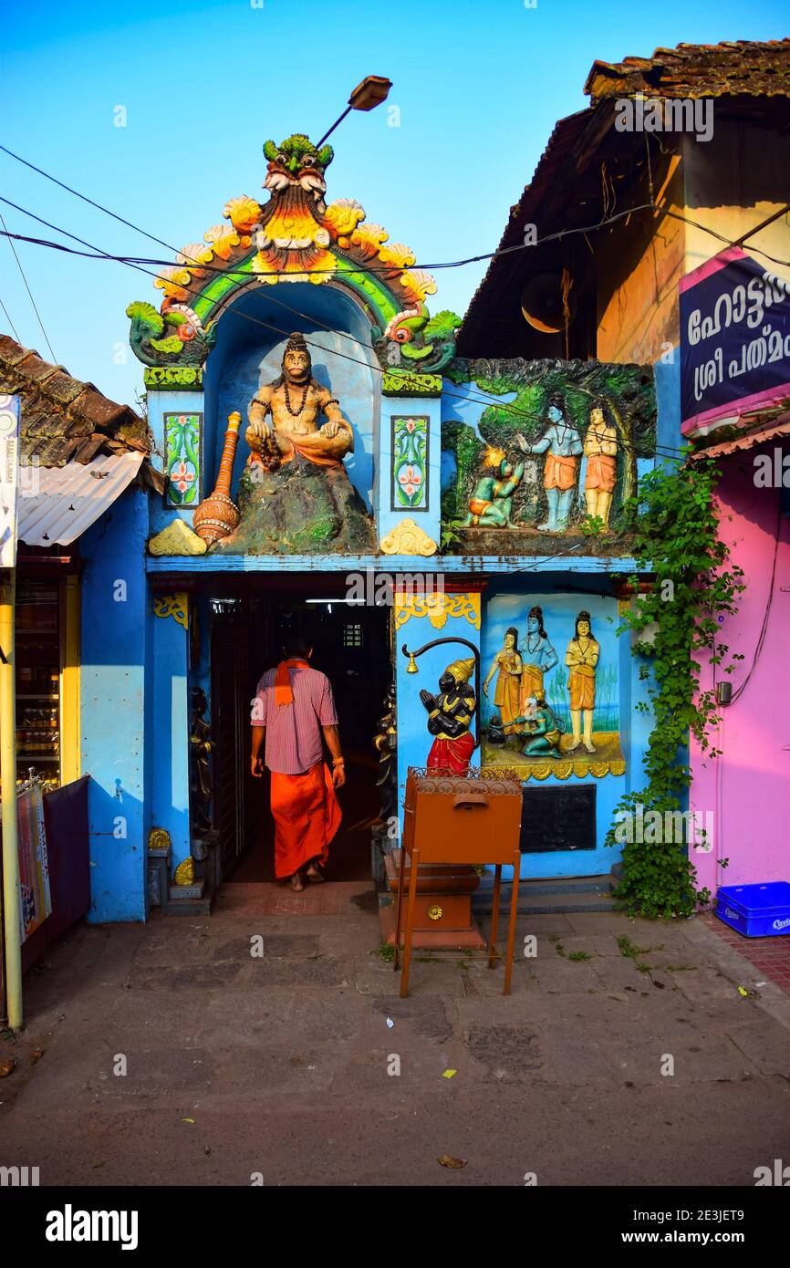 Varkala Temple, Janardana Swami Temple, Varkala, Kerala, India Stock ...