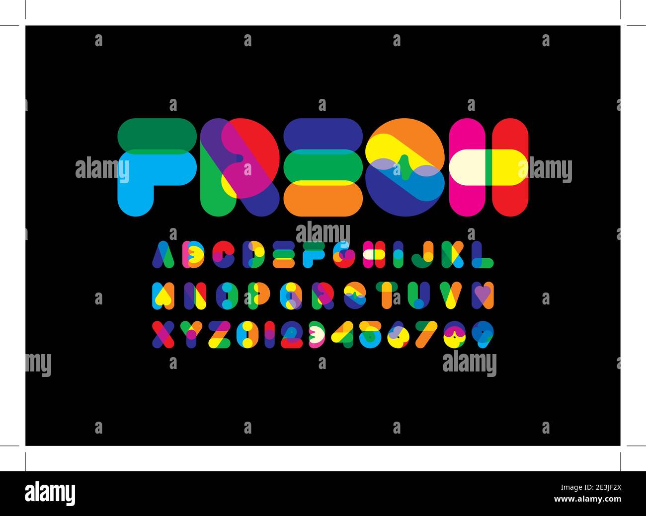 Vector of stylized alphabet and font Stock Vector Image & Art - Alamy
