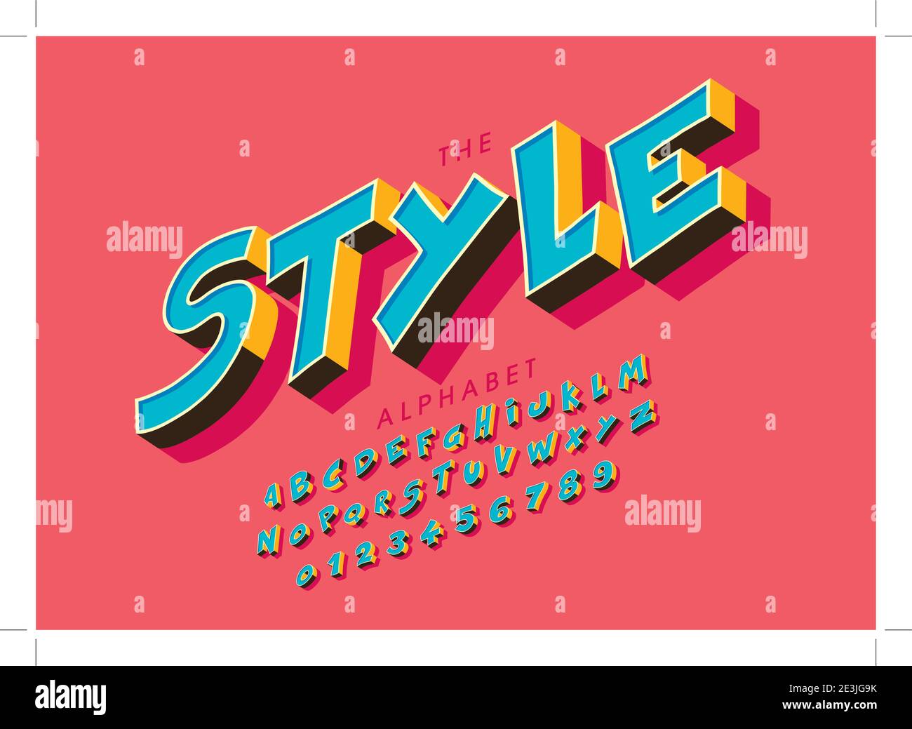 Vector of stylized alphabet and font Stock Vector Image & Art - Alamy