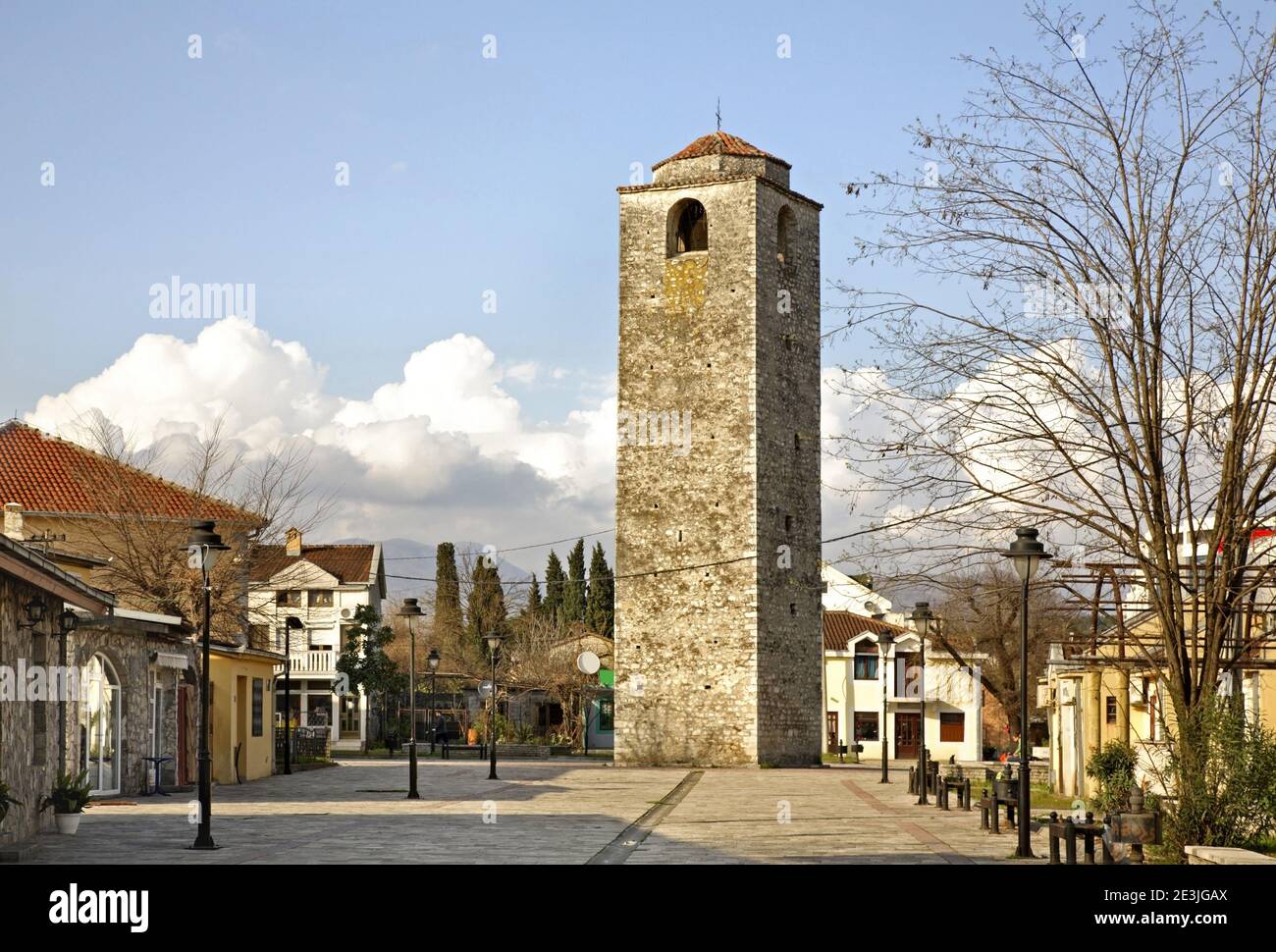 Ottoman clock tower in Podgorica. Montenegro Stock Photo - Alamy