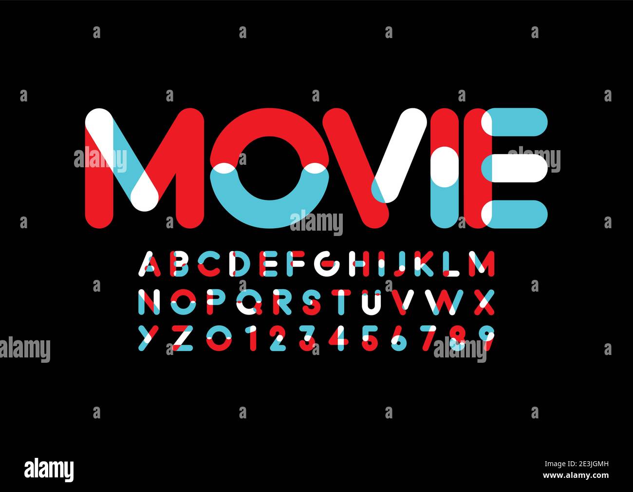 Vector of stylized alphabet and font Stock Vector Image & Art - Alamy