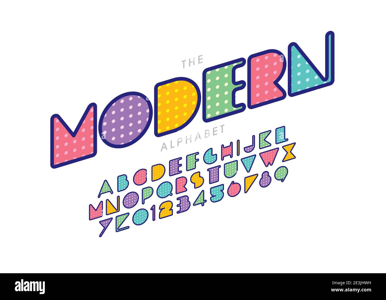 Vector of stylized alphabet and font Stock Vector Image & Art - Alamy