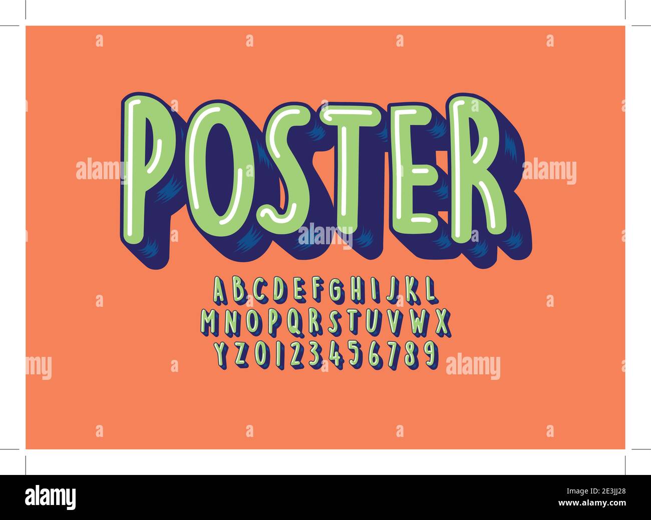 Stylized letter icon set Cut Out Stock Images & Pictures - Alamy
