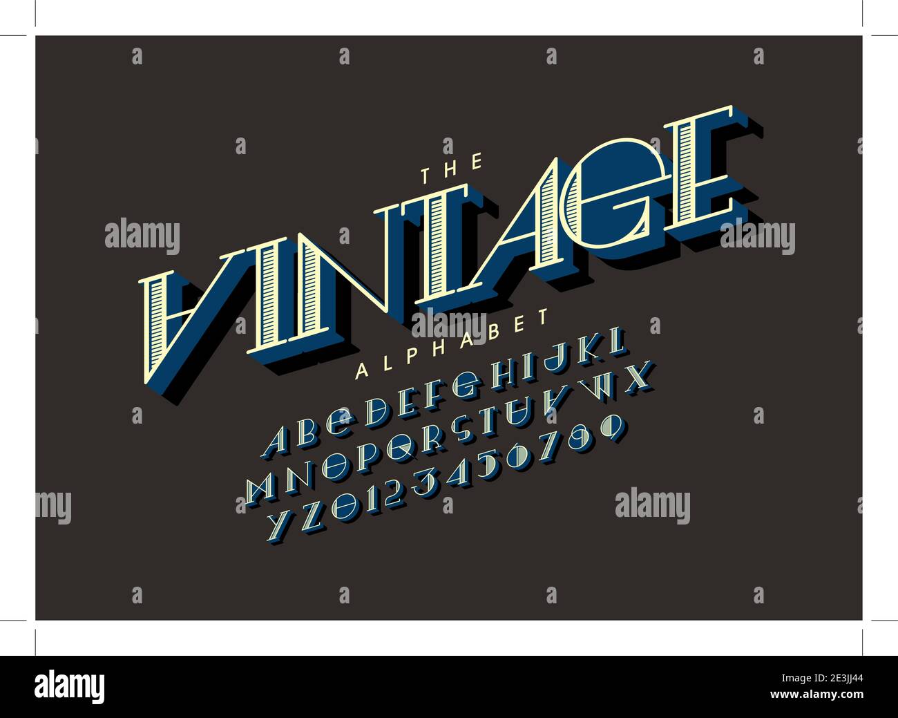 Vector of stylized alphabet and font Stock Vector Image & Art - Alamy