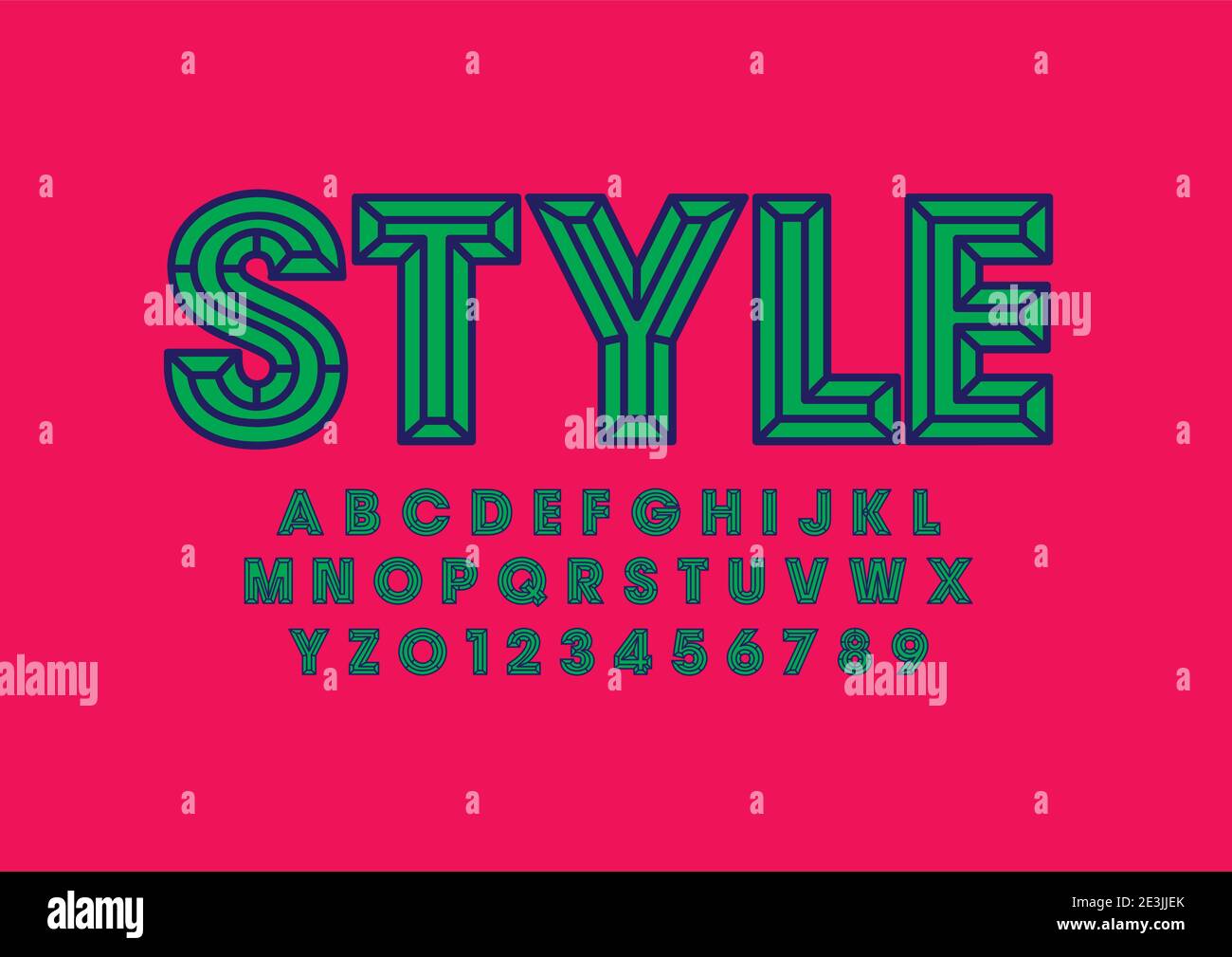 Vector of stylized alphabet and font Stock Vector Image & Art - Alamy