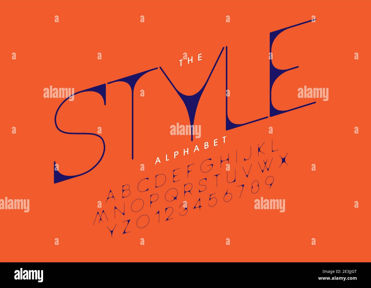 Vector of stylized alphabet and font Stock Vector Image & Art - Alamy