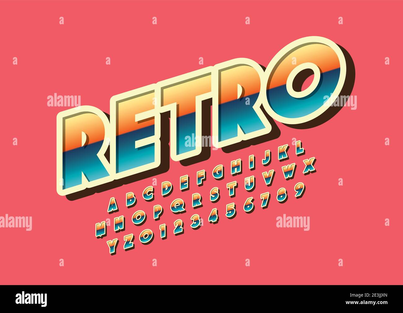 Vector of stylized alphabet and font Stock Vector Image & Art - Alamy