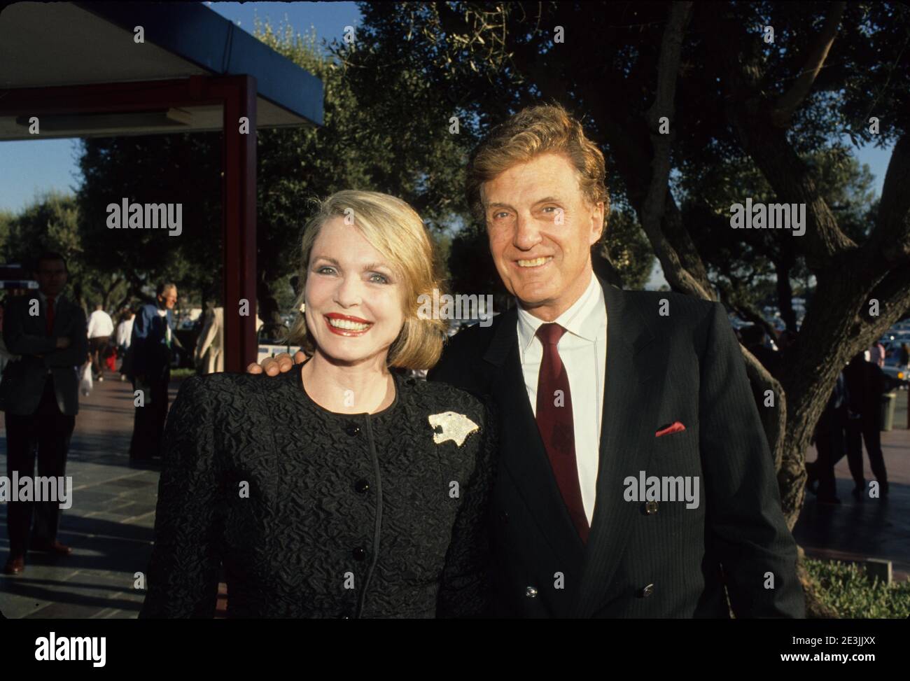 ROBERT STACK with Rosemarie Stack 1988 Credit: Ralph Dominguez ...