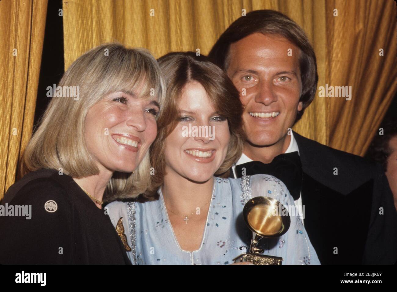 PAT BOONE with wife Shirley Boone and Debby Boone February 23, 1978 ...