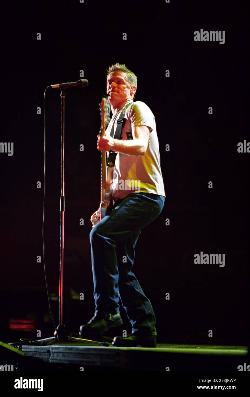 Bryan Adams in concert at Wembley Arena in London, UK. 10th March 2002 ...