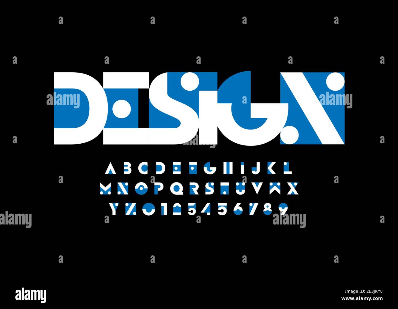 Vector of stylized alphabet and font Stock Vector Image & Art - Alamy